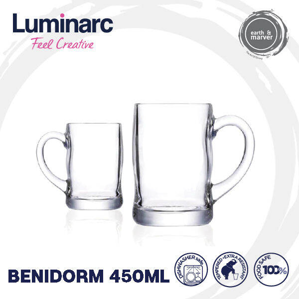 (Local Stock) Luminarc Benidorm Mug 450ML / Beer Mug | Lazada Singapore