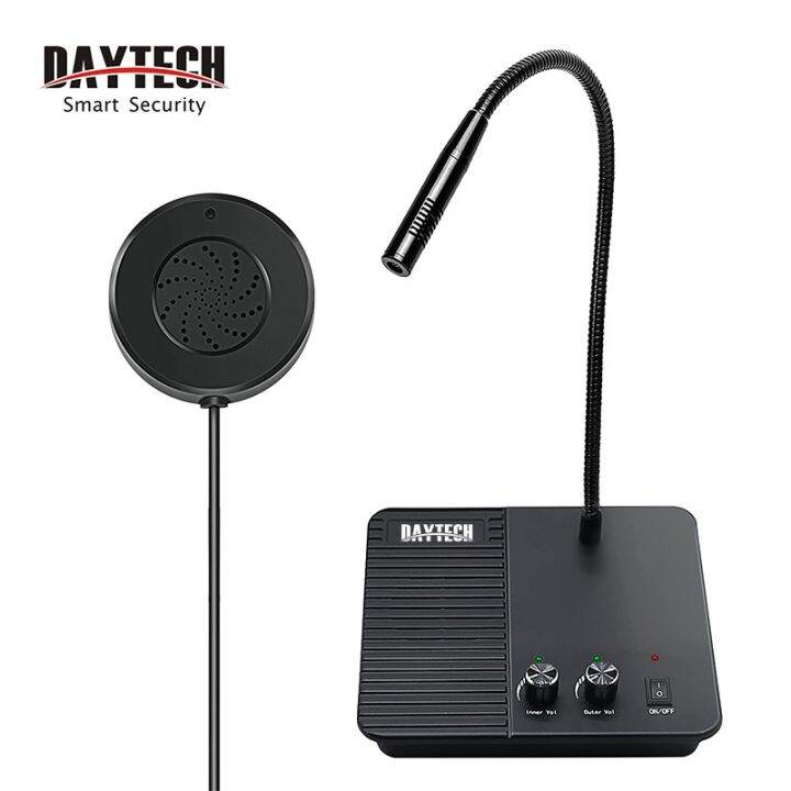 Daytech Window Speaker Intercom System Dual-Way Intercommunication for Office Store Restaurant ...