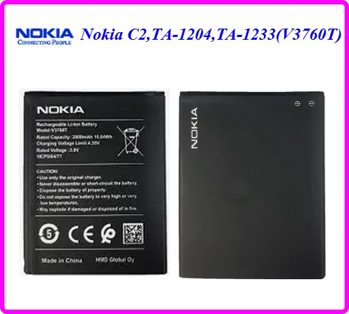แบตเตอรี่ Nokia C2,TA-1204,TA-1233(V3760T) | Lazada.co.th