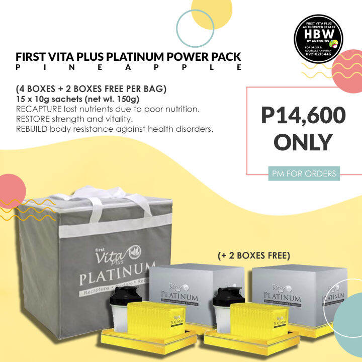 First Vita Plus PLATINUM Power Pack Pineapple | Lazada PH