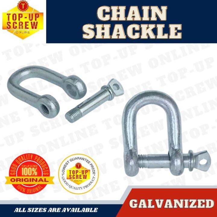 Galvanized/ GI chain shackle || Sold per pc | Lazada PH