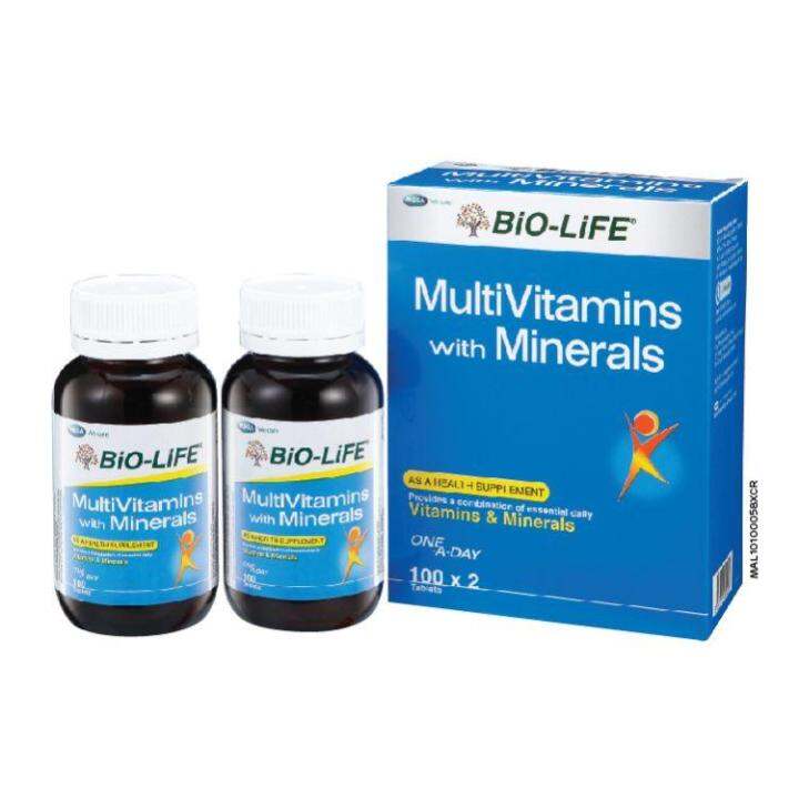BioLife MultiVitamins with Minerals 100s Pack-of-2 | Lazada