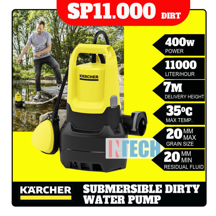 KARCHER SP11000 DIRT SUBMERSIBLE DIRTY WATER PUMP 400W | Lazada