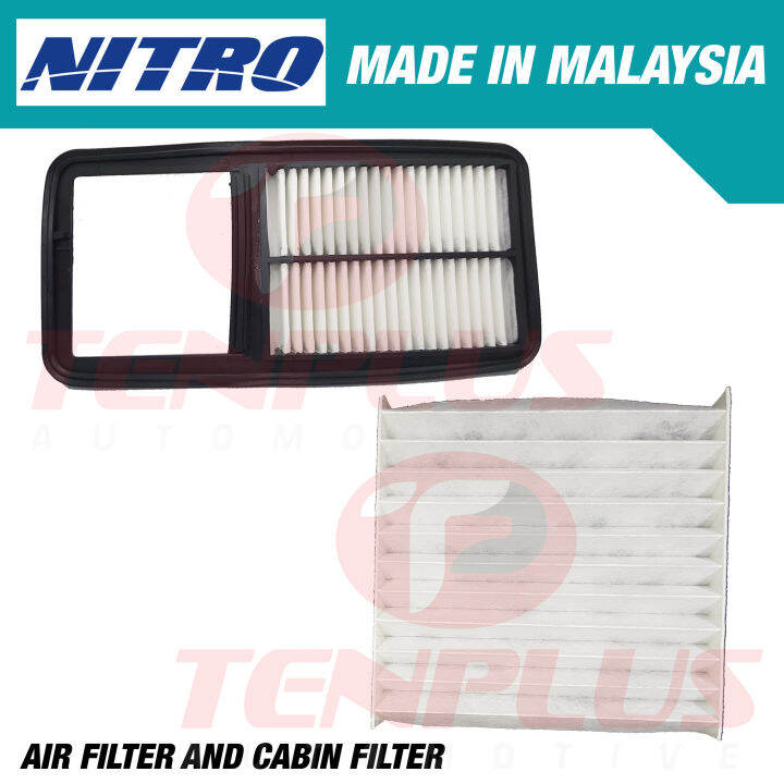 Nitro Air and Cabin Filter Toyota Wigo 2014- 2018 | Lazada PH