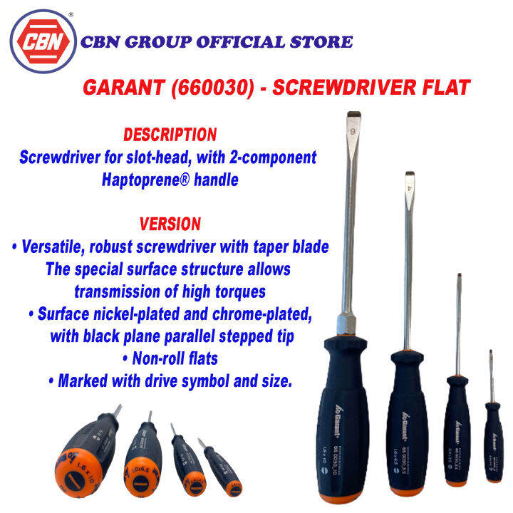 GARANT (660030) - SCREWDRIVER FLAT | Lazada