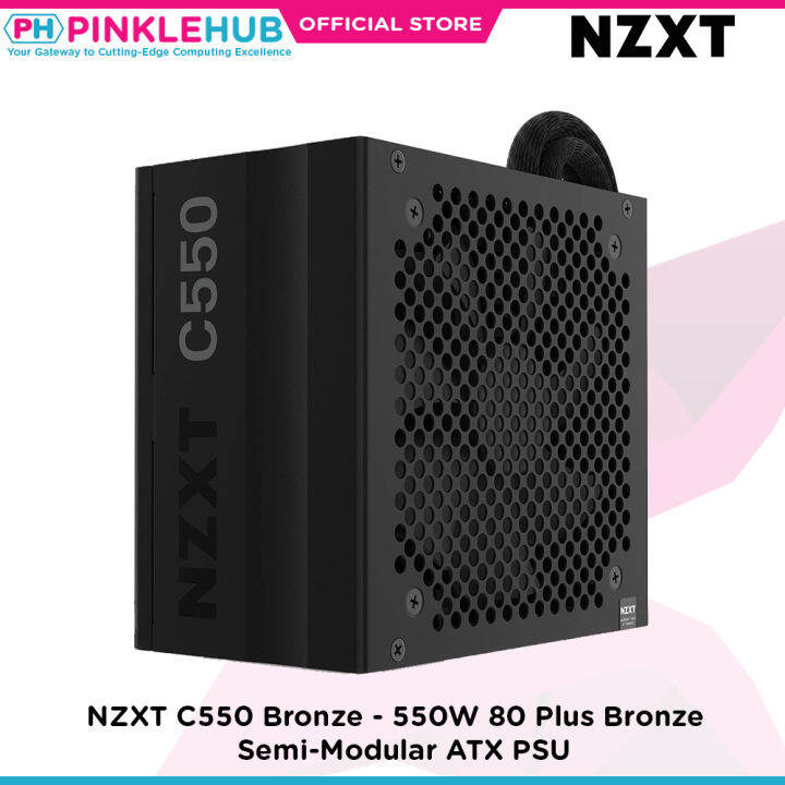 PinkleHub | NZXT C550 Bronze - 550W 80 Plus Bronze | Semi-Modular ATX ...