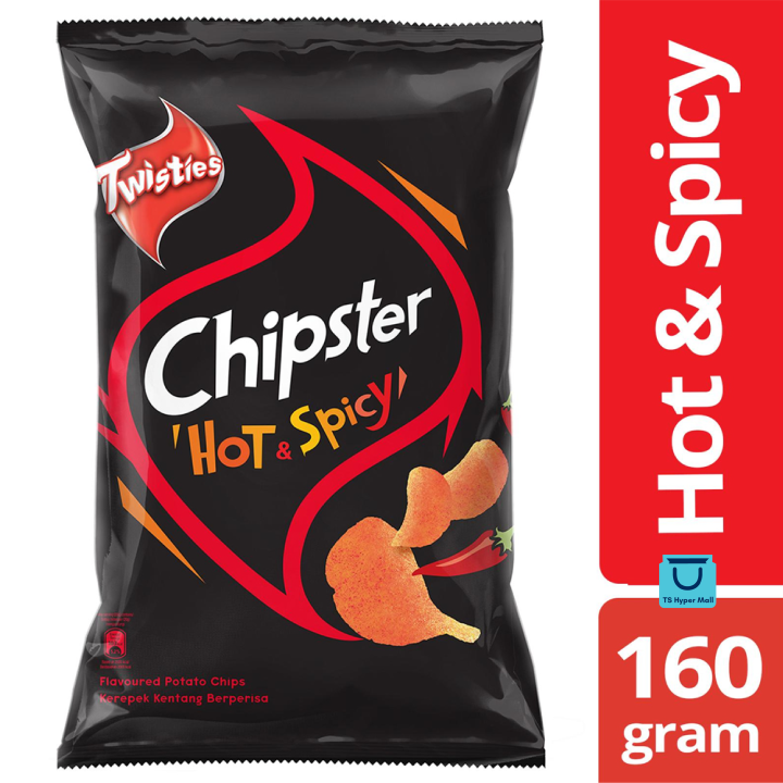 Twisties Chipster Hot & Spicy Flavoured Potato Chips 160g | Lazada