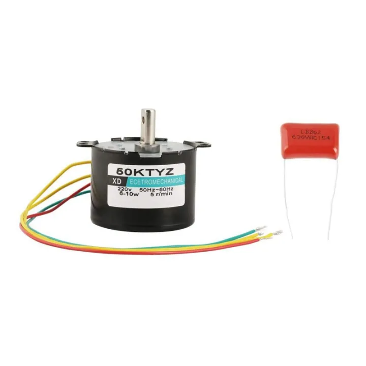 50KTYZ AC220V 10W 0.5A 5R/Min Permanent Magnet Synchronous Motor AC Gear Reducer Motor | Lazada ...