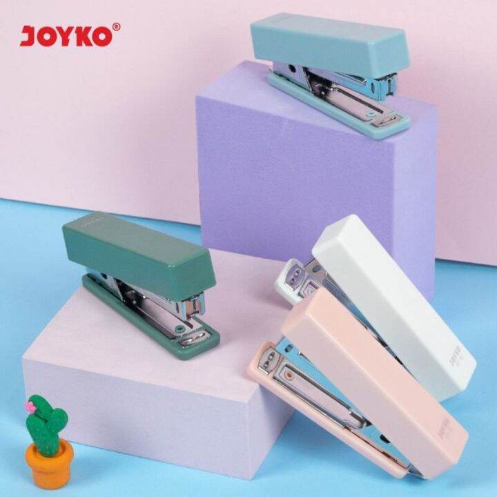 STAPLER WARNA PASTEL JOYKO ST-15 | STAPLES MENGGUNAKAN ISI KECIL NO.10 ...