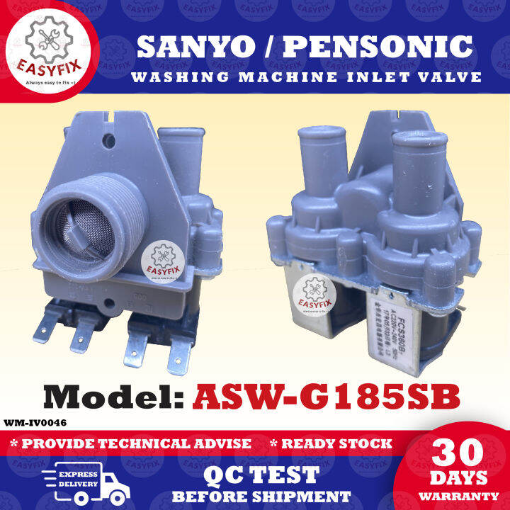 ASW-G185SB SANYO / PENSONIC WASHING MACHINE WATER INLET VALVE (COIL ...