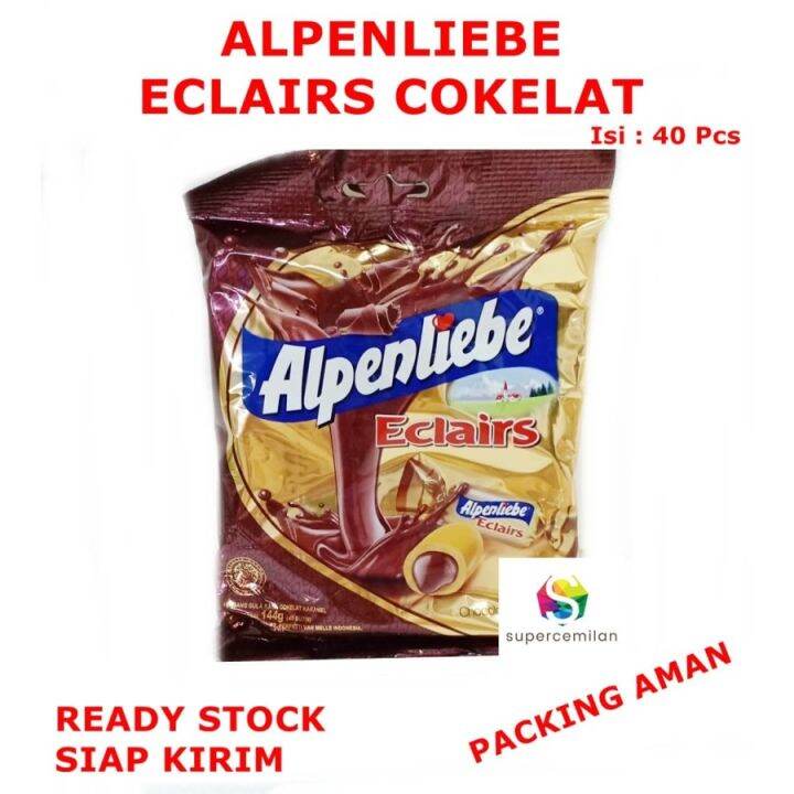 Alpenliebe Eclairs Permen Dengan Lelehan Cokelat (Isi 40 Pcs) | Lazada ...