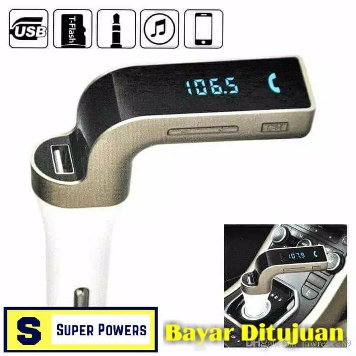 CAR G7 WIRELESS BLUETOOTH / MODULATOR MOBIL BLUETOOTH MP3 PLAYER SD USB ...