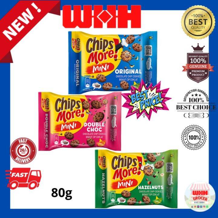 Chipsmore Mini Original / Double Choco/ Hazelnut Chocolate Cookies ...