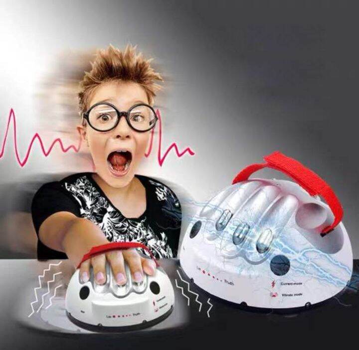 Polygraph Test Tricky Funny Adjustable Micro Electric Shock Lie ...
