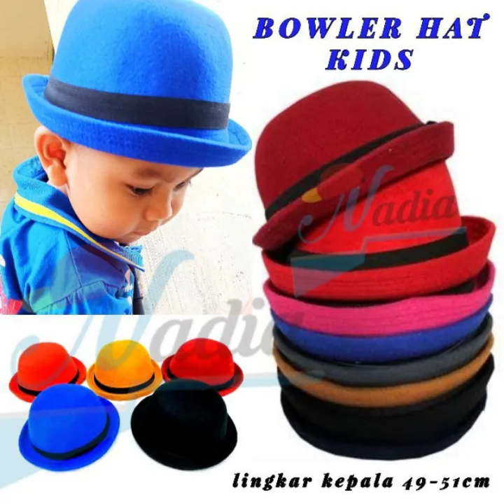 TOPI CHAPLIN ANAK / BOWLER HAT KIDS | Lazada Indonesia