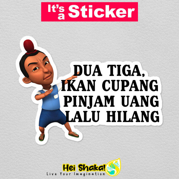 Heishaka Stiker Pantun Jarjit Singh Dua tiga ikan cupang Pinjam Uang ...