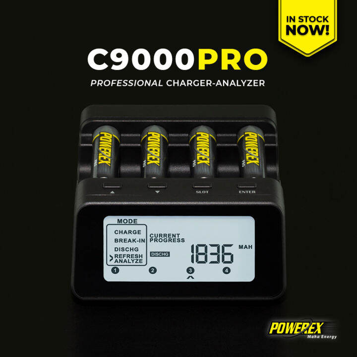 Powerex MH-C9000PRO BatteryCharger แท่นชาร์จอัจฉริยะ เครื่องชาร์จเร็ว ...