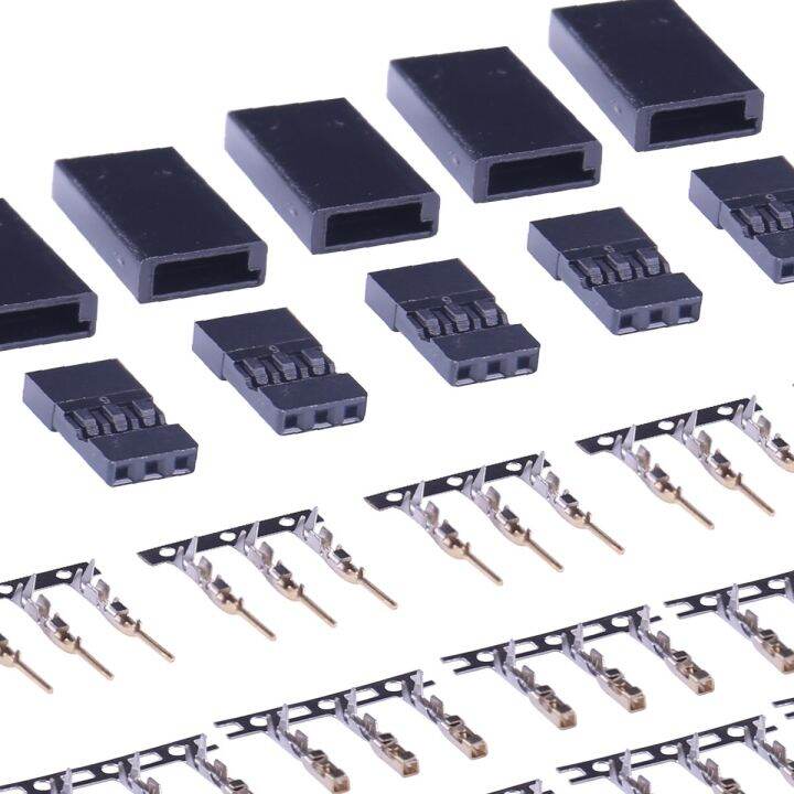 10 Sets DIY 3 Pin Servo Plug Set Female Male Connector Plated For ...