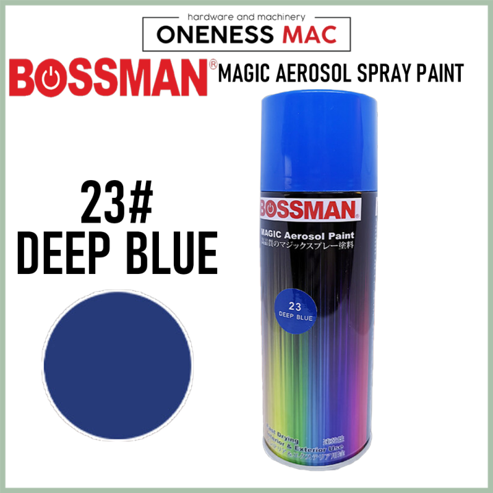 BOSSMAN MAGIC AEROSOL SPRAY PAINT #DEEP BLUE | Lazada