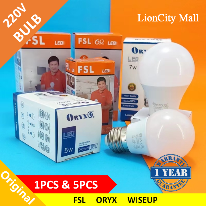 FSL LED Bulb 3W 5W 7W 9W 12W 14W 18W 20W E27 220V ORYX WISEUP - Warm White/Daylight 【FREE ...