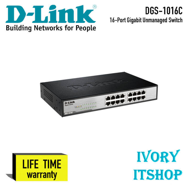 D-Link DGS-1016C 16 Ports Gigabit Switch DGS 1016C/ivoryitshop | Lazada ...