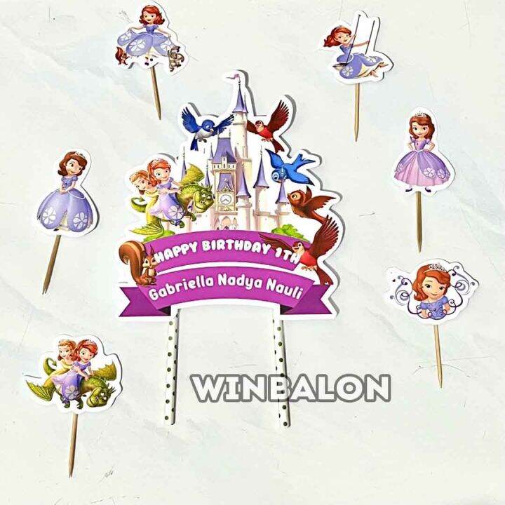 Topper Cake Princess Sofia Custom Nama | Lazada Indonesia