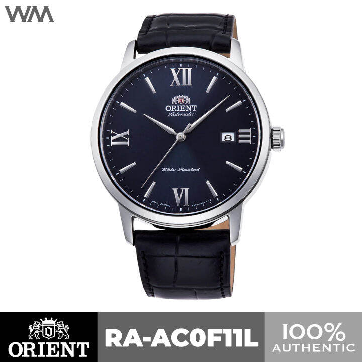 Orient Symphony IV Blue Dial Silver Case Accent Formal Dress Automatic ...