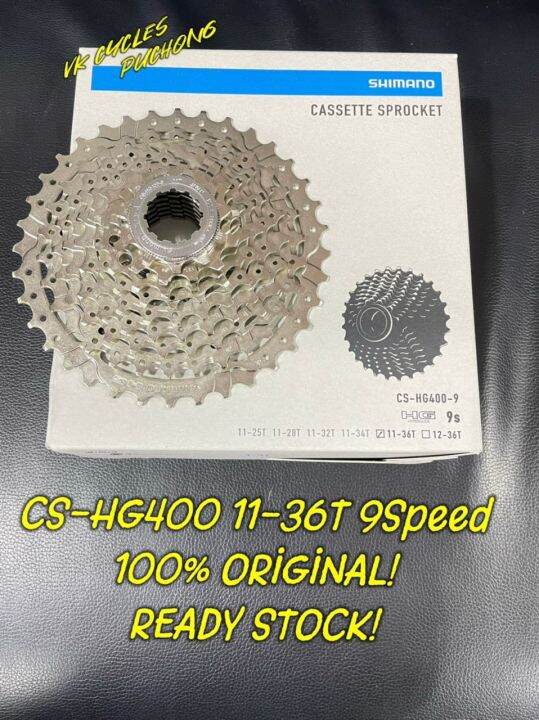 SHIMANO ALIVIO HG400 CASSETTE CS-HG400 CASSETTE 11-28T 11-36T 9 Speed ...