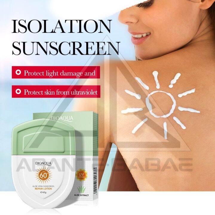 Bioaqua SPF 60 PA+++ Aloe Vera Sunscreen 40g | Lazada PH