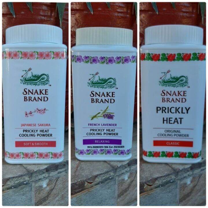 PRICKLY HEAT COOLING POWDER SNAKE BRAND 50g | Lazada PH