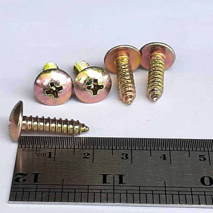 10 BUAH 10X3/4" SEKRUP SKRUP T TS TAB TSAB TSAT KUNING SCREW PANJANG 2 ...