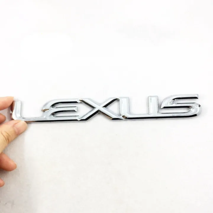 1 x ABS Chrome LEXUS Letter Logo Car Auto Decorative Emblem Badge ...