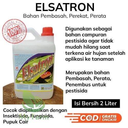 Elsatron Kemasan 2 Liter Bahan Perekat Perata Dan Penembus Pestisida ...
