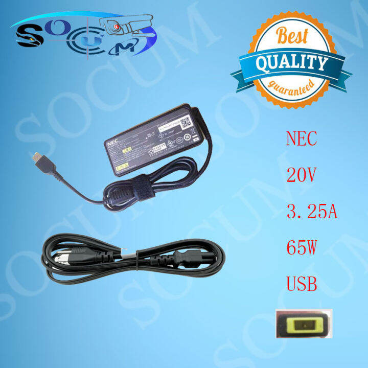 Laptop Charger suited for Nec 20V 3.25A USB Type | Lazada PH