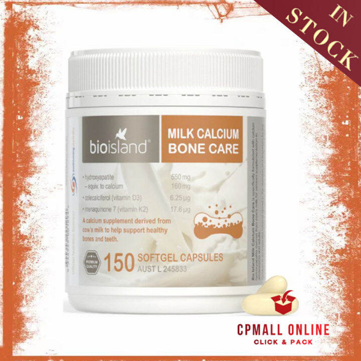 [Expiry Date: 09/2026] Bio Island Milk Calcium Bone Care 12岁以上乳钙 150 ...