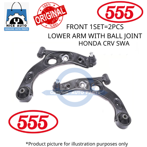 HONDA CRV SWA FRONT (LH+RH) FRONT LOWER ARM WITH BALL JOINT -BRAND 555 ...