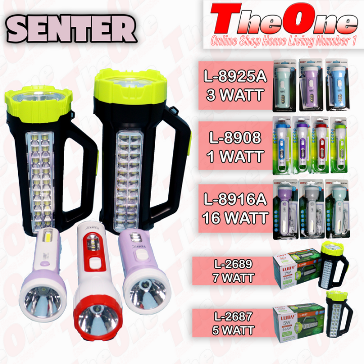 Senter Emergency LED Isi Ulang - Emergency Lamp LED - Senter Emergency ...