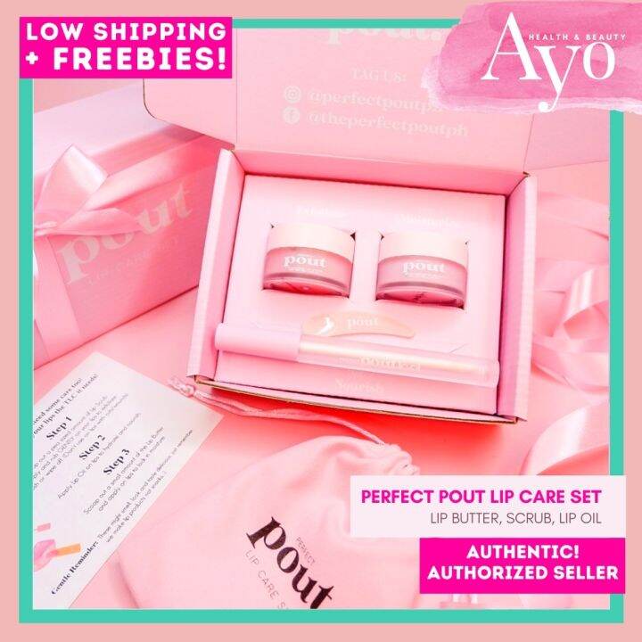 Perfect Pout Lip Care Sets ( Scrub Butter Oil ) | Lazada PH