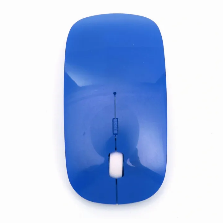 Ultra Thin Curved Wireless 2.4 GHz Optical Slim Mouse Mice For Computer ...