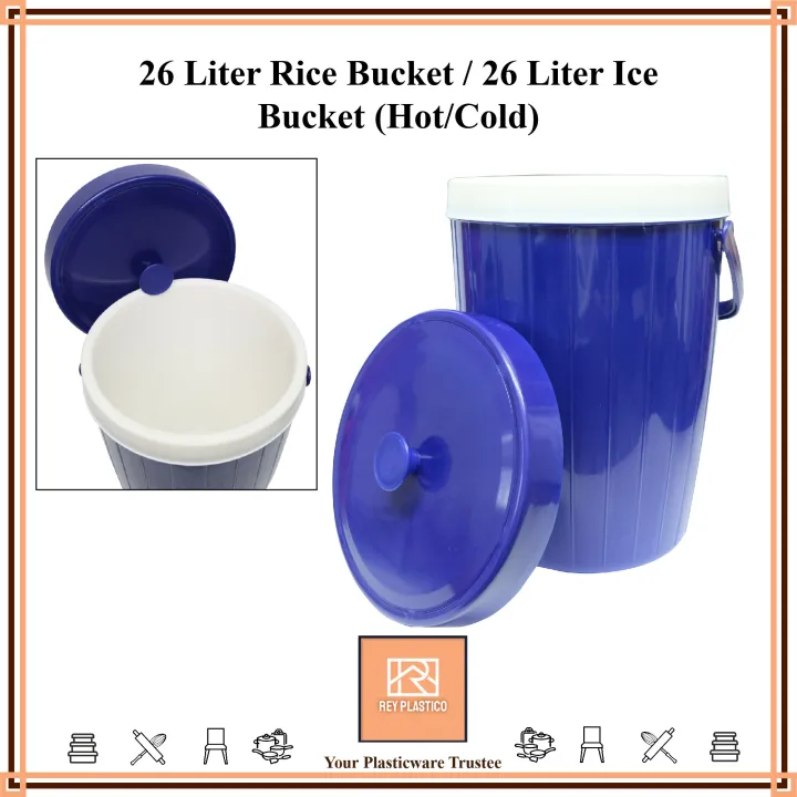 26 Liter Rice Bucket / 26 Liter Ice Bucket / 26L Tong Nasi / 26L Tong ...