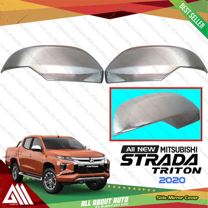 Mitsubishi Strada / Triton 2020 Side Mirror Cover / Side Mirror Trim ...