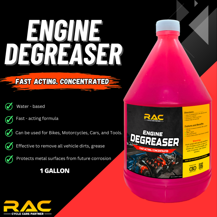 RAC Engine Degreaser / Engine Cleaner / Grease Remover 1 GALLON | Lazada PH