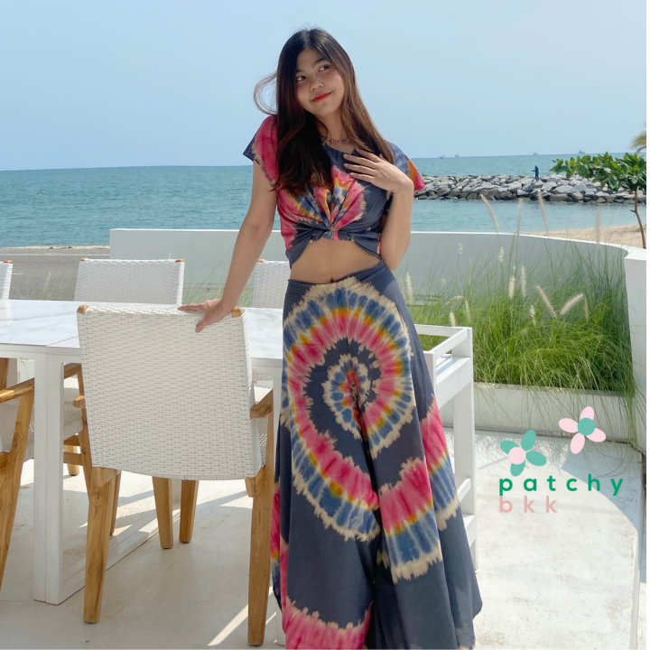 PATCHY.BKK SET HAWAII สีเทาแก่ออกน้ำเงินขับผิดสุดๆ | Lazada.co.th