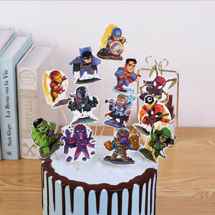 Super Hero Avenger Cartoon Cake Decoration Topper Cake Topper Happy ...
