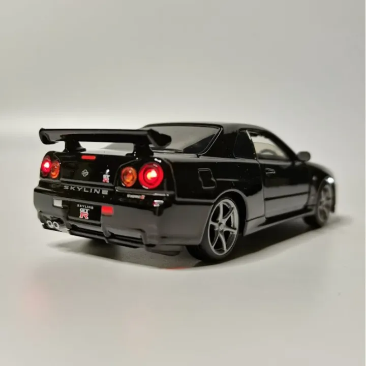 【dreys】1:32 Nissan Skyline GTR R34 Diecast Vehicle Car Model with Box ...