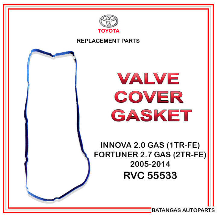 SILICONE VALVE COVER GASKET INNOVA 2.0 GAS (1TR-FE) FORTUNER 2.7 GAS ...