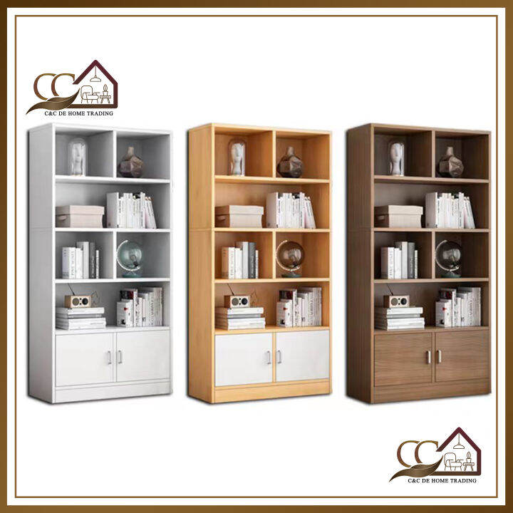 Modern Book Cabinet Rak Buku Storage Shelf Rack Multi- Compartment Big ...