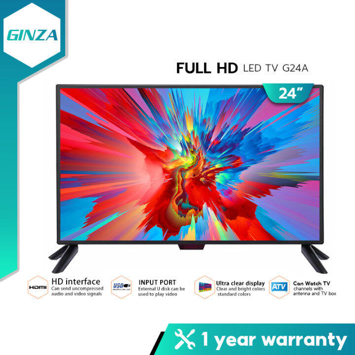 GINZA LED TV 24 Inches TV Flat Screen Not Smart TV Sale Led TV Sale Promo TV 24 Inches Sale ...
