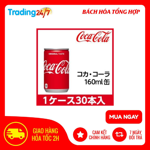 Thùng 30 Lon Coca Cola Phiên Bản Lon Mini 160ml - Hàng nội địa Nhật | Lazada.vn
