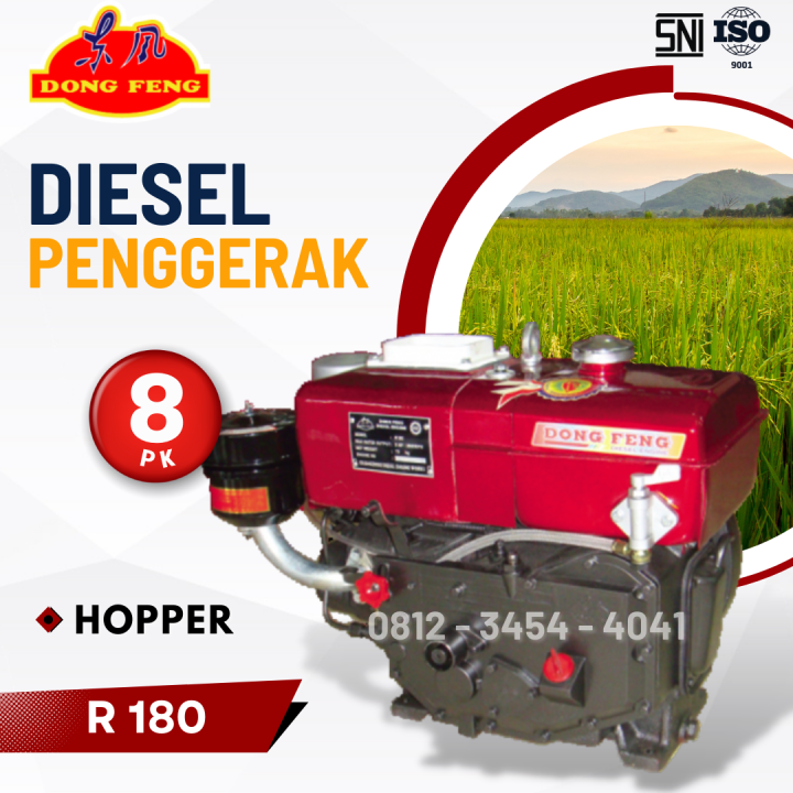 Mesin Penggerak Solar 8 HP / 8PK Diesel DongFeng R 180 R180 | Lazada Indonesia